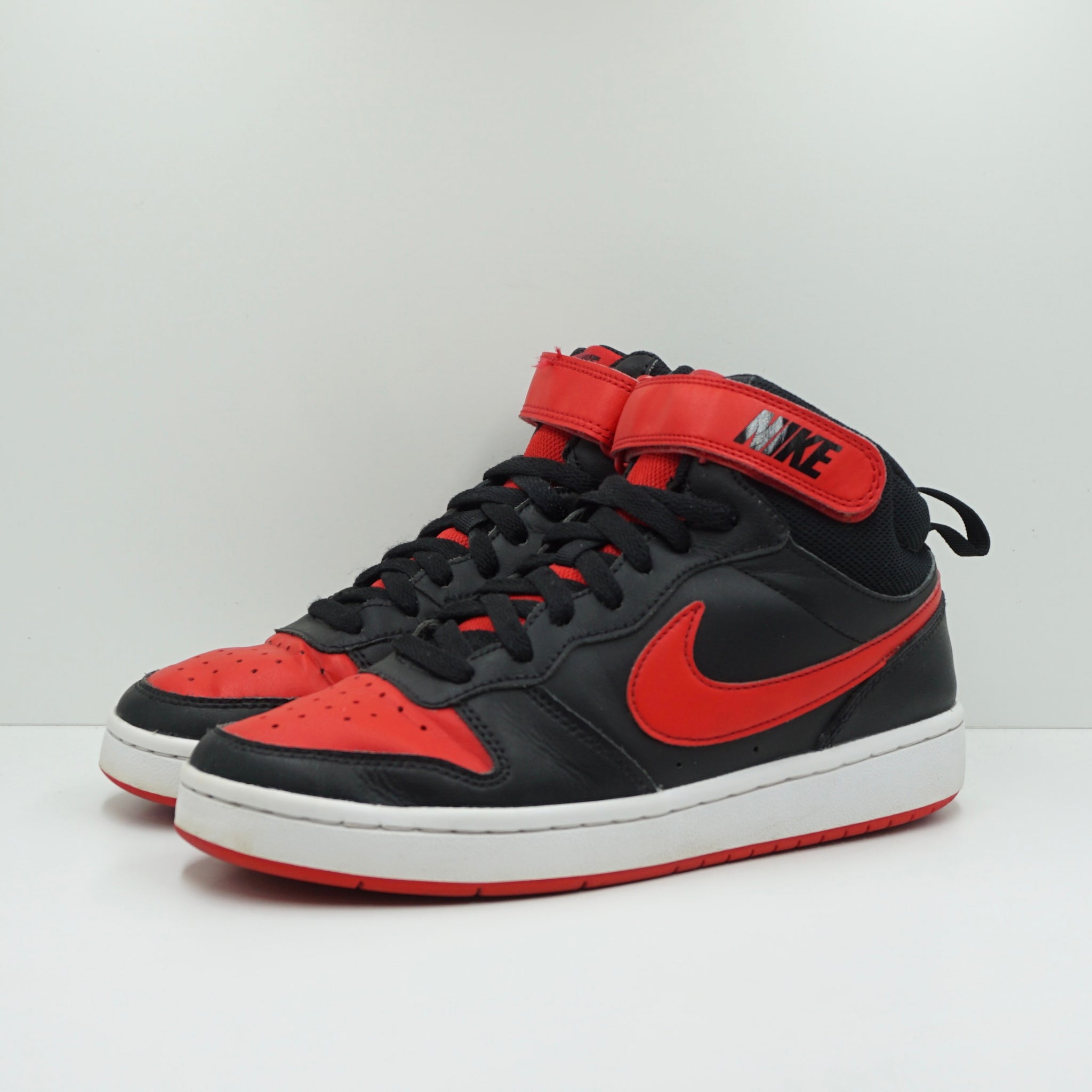 Nike Court Borough Mid 2 Black University Red (GS)