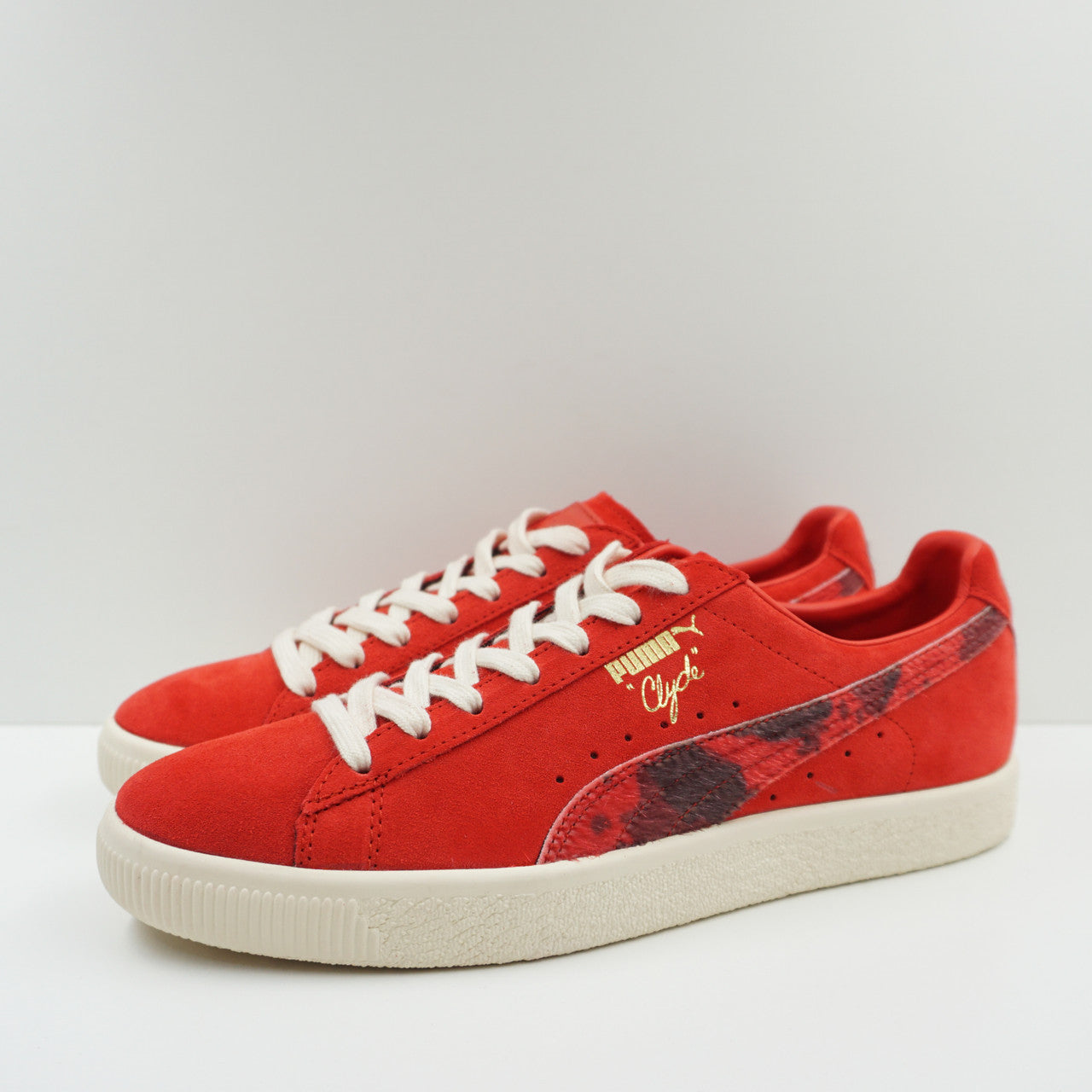 Puma Clyde Packer Shoes Cow Suit Red